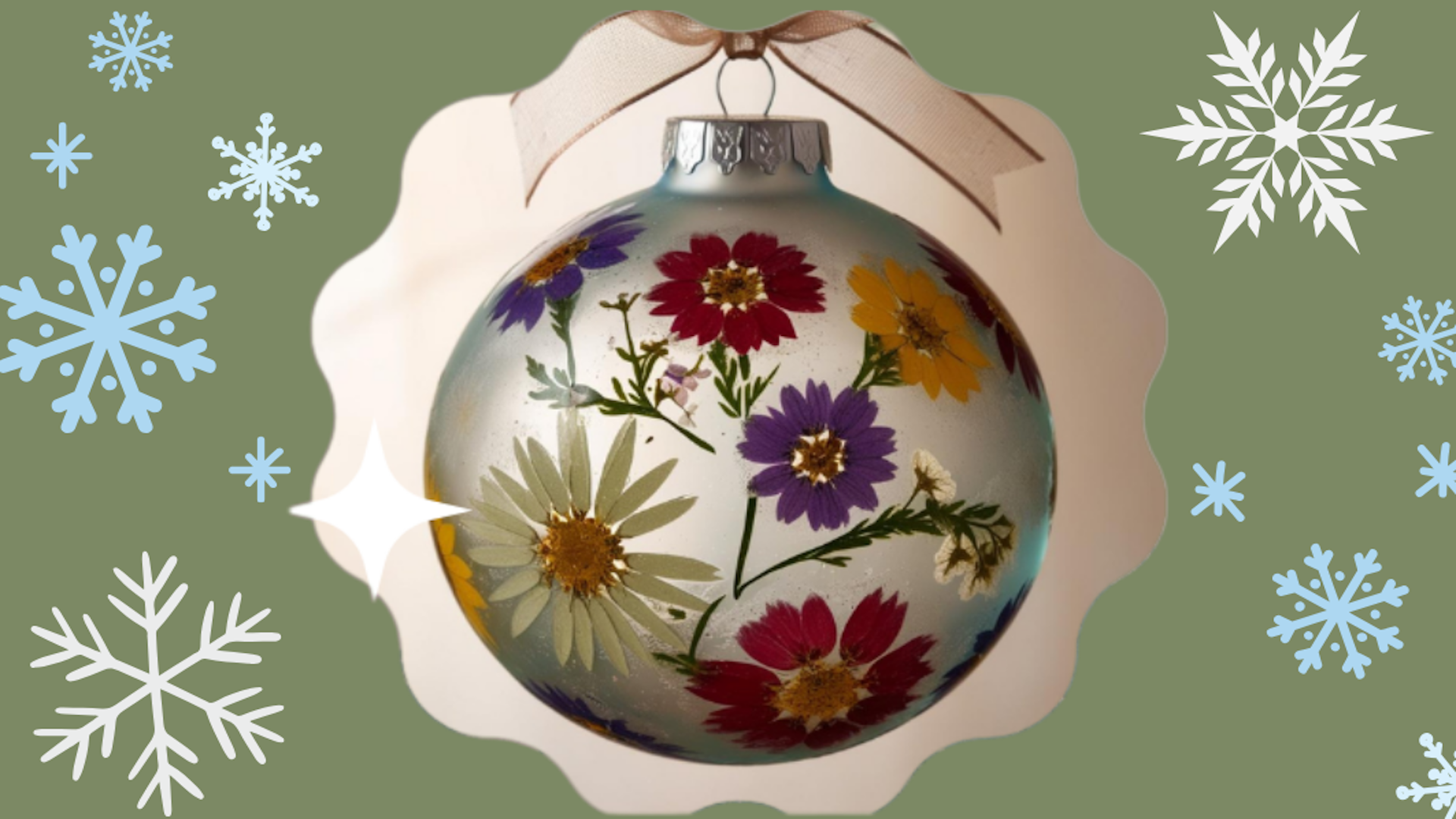Pressed Flower Ornament Workshop - Calgo Gardens